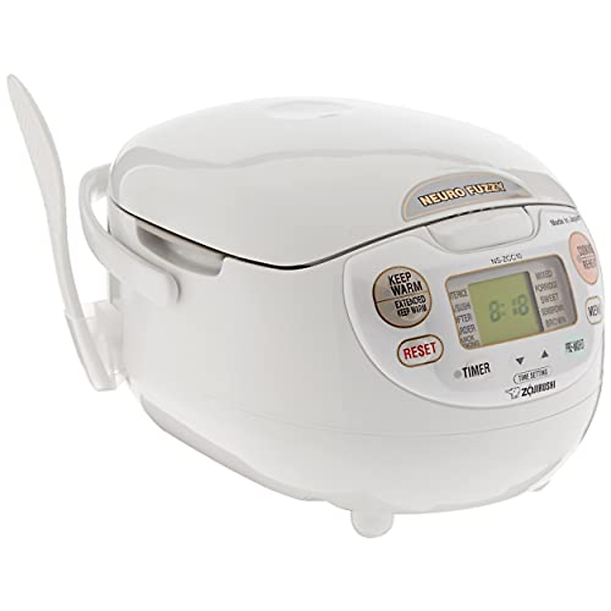 Zojirushi, Made in Japan Neuro Fuzzy Rice Cooker, 5.5-Cup, Premium White