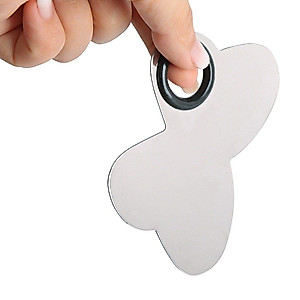 2 Pack Makeup Palette with Spatula, Stainless Steel 3-well Cosmetic Palette and Butterfly Makeup Palette, Nail-art Mixing Blending Makeup Tools for Eye Shadow, Eyelash, Lipsticks, Nail Art