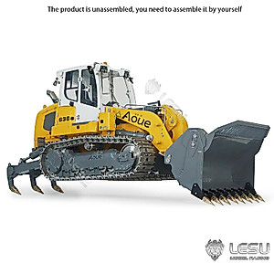 LESU 1/14 Metal Hydraulic RC Crawler Loader for 636 Upgraded Construction Vehicles KIT DIY with Openable Bucket Rear Hook Hobby Grade Model