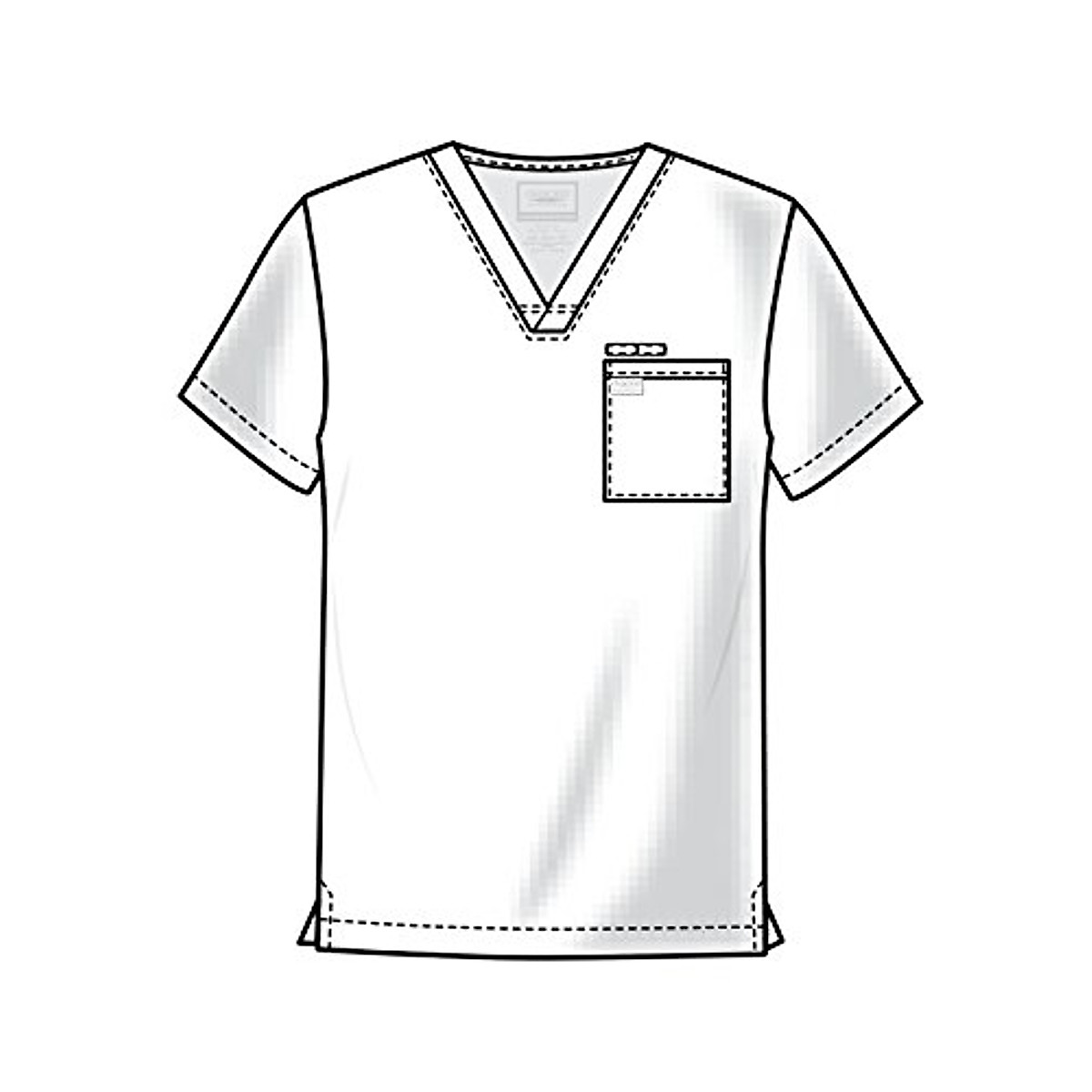 Cherokee Scrubs for Men V-Neck Top, Workwear Professionals Soft Stretch WW675, L, Navy