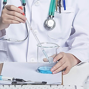 SUPERLELE 8pcs Glass Graduated Beaker Set 25, 50, 100, 200, 250, 400, 500, 1000ml, Glass Measuring Beakers with 4 Stirring Rods