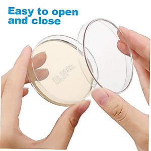 Healeved Prepoured Agar Plates 10pcs 7cm Agar Petri Dishes Science Experiment Supplies for Mushroom Cultivation and Science Fair Projects