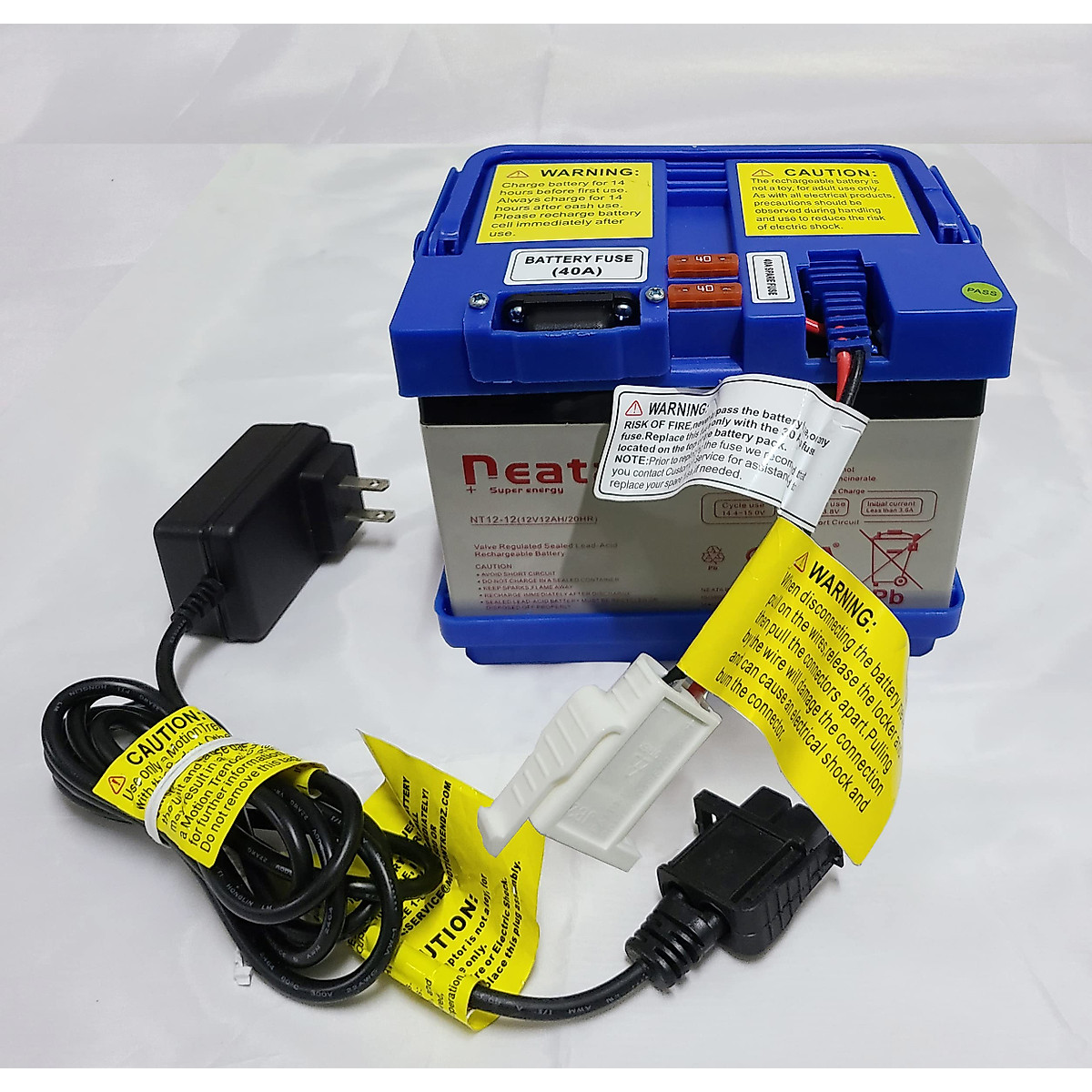 12 Volt Battery and Charger Compatibal with for Motion Trendz Mega Tredz Yamaha Raptor 660 Action Wheels Disney Frozen Sleigh Batman Batmobile Battery Powered Ride On