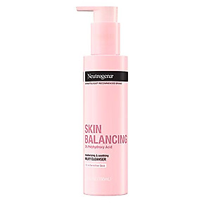 Neutrogena Skin Balancing Milky Cleanser with 2% Polyhydroxy Acid (PHA), Soothing & Moisturizing Face Wash for Dry & Sensitive Skin, Paraben-Free, Soap-Free, Sulfate-Free, 6.3 oz
