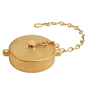 Brass Pin Lug 2 1/2" NH Cap with Chain