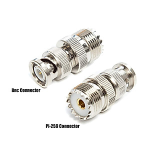 CB Antenna 27MHz Handheld CB Radio Antenna Magnetic Mount 14 Inch CB Radio Antenna PL259 & BNC Male Compatible with Cobra Midland Uniden President Vehicle Car Truck Mobile CB Radio Handheld CB Radio