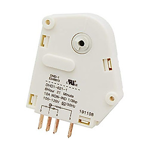 MCAMPAS 6 Hour 21 Minutes Refrigerator Defrost Timer for Whirlpool/KitchenAid/Frigidaire, Kenmore, Crosley, Kelvinator, Westinghouse, Tappan, Gibsone ect Refrigerators and Freezers