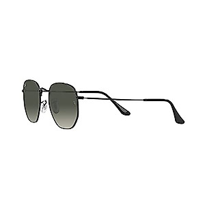 Ray-Ban RB3548 Hexagonal Sunglasses, Black/Grey Gradient, 54 mm