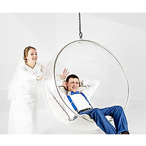 2 Pack Hanging Chair Chain with 4 Carabiners, 440LB Capacity Hanging Kits Heavy Duty Hanging Chair Hardware for Hammock Swing Hanging Chair Punching Bags Sandbag Indoor Outdoor Yoga Gym (Black)