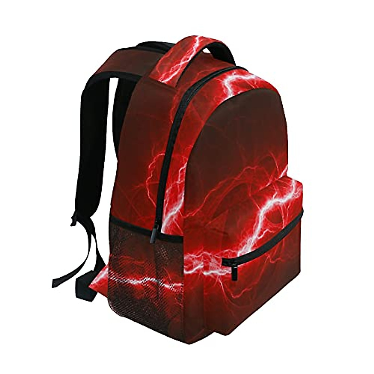 xigua Flash Thunder School Backpack for Girls Boys Lightning Travel Daypack Lightweight Shoulder Bag for Men Women College, Red