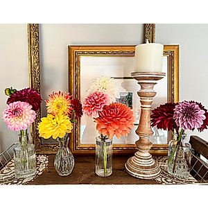 BIGIVACA Set of 30 Clear Bud Vases for Wedding Centerpieces and Table Decor