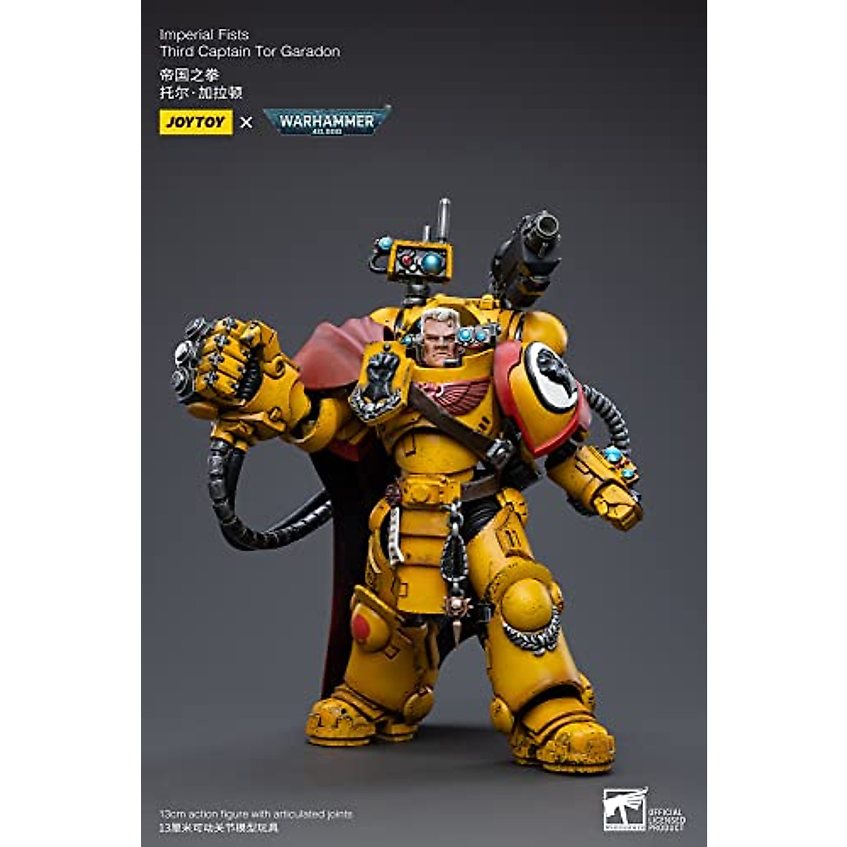 BLOOMAGE JOYTOY (BEIJING) TECH Warhammer 40k: Imperial Fists Third Captain Tor Garadon 1:18 Scale Figure