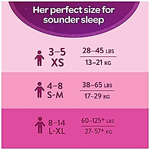 Huggies Goodnights Bedtime Big Pak Pants, Size 8-14/Large-X-Large (60-125+ Lbs), 25 Count