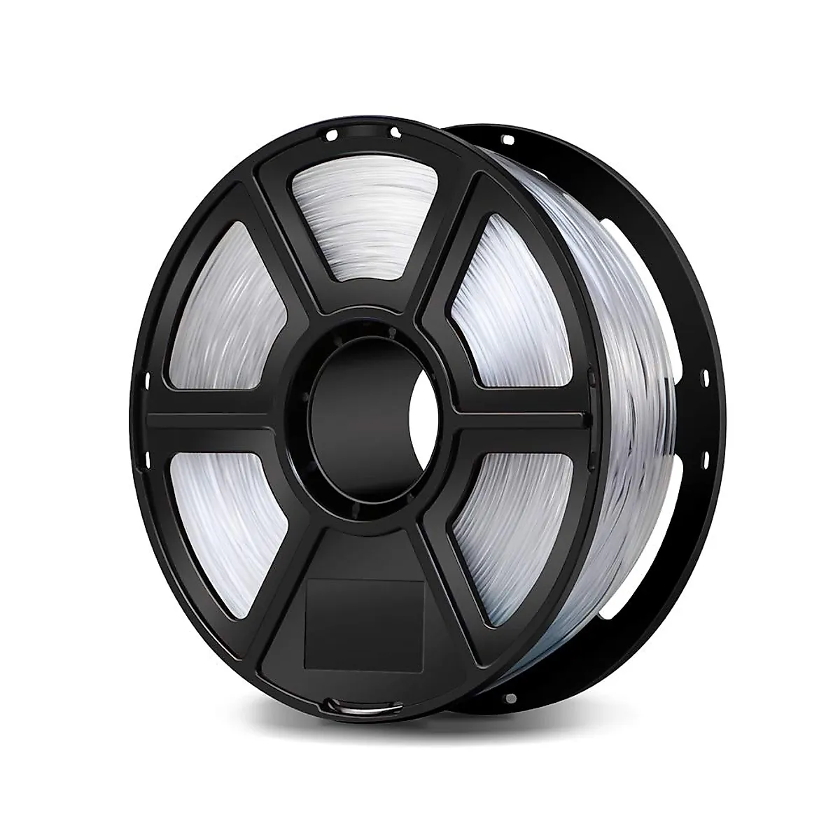 FLASHFORGE PETG 3D Printer Filament, 1.75mm (Clear/Natural Color), 1kg Spool (2.2lbs), Guaranteed Fresh, Dimensional Accuracy +/- 0.02mm, Tangle-Free, Fits Most FDM Printers [Risk-Free]