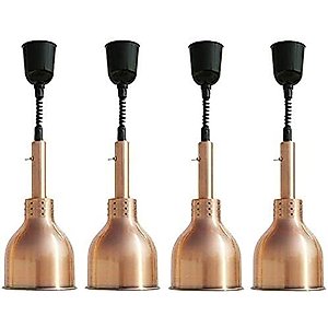 Food Heat Lamp Buffet Warmer Heat Lamp Buffet Warmer Heat Lamp Buffet Food and Cooking Heating Hotel Kitchen Chandelier 4 Pack