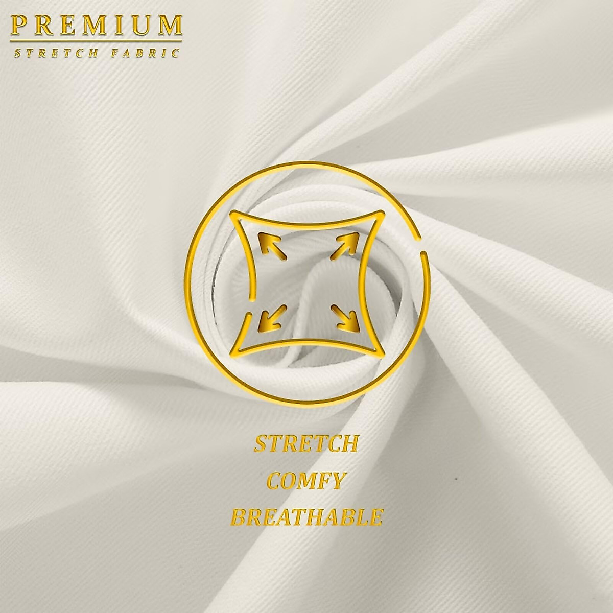 Hybrid & Company Womens Hyper Ultra Stretch Comfy Skinny Leg Work Casual Pants P44876SK Off White M