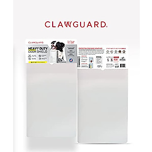 Heavy Duty CLAWGUARD - The Ultimate Door Scratch Shield, Frame & Wall Scratch Protection Barrier for Dog and Cat Clawing, Scratching and Damaging Doors, Scratch Shield 20in x 44in