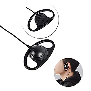 TWAYRDIO 3.5mm Listen Receive Only Radio Earpiece for Two Way Radios, D-Shape Walkie Talkie Headset Compatible with Motorola Hytera Kenwood Radio Speaker Mics Jacks