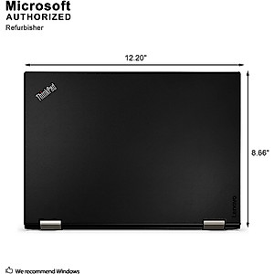 Lenovo Thinkpad Yoga 260 12.5-inch Touchscreen 2-in-1 Convertible Laptop, Intel Core i5-6300, 8GB DDR4 RAM, 256GB SSD, Backlitkey, Fingerprint, WiFi, BT, CAM Windows 10 Pro(Renewed)