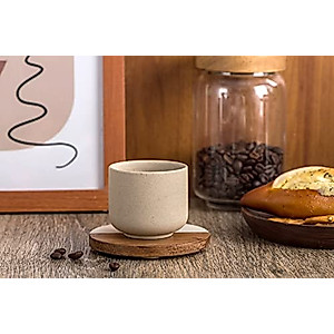 SYJAN HOME Ceramic teacups set of 4,No Handle Chinese KungFu Tea cups,3.5oz Teacups Japanese Teacup Set,Ceramic Tea Cup,4Pcs