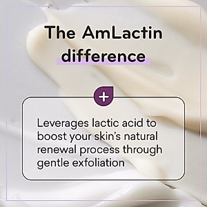 AmLactin Crepe Firming Cream - 12 oz Body Cream with 15% Lactic Acid - Exfoliator and Moisturizer for Crepey, Dry Skin​