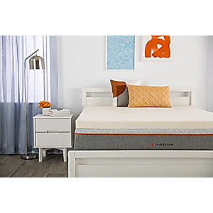 Craft & Trade CopperGel Cooling Pressure-Relieving Memory Foam Mattress Topper, 3-Inch, King