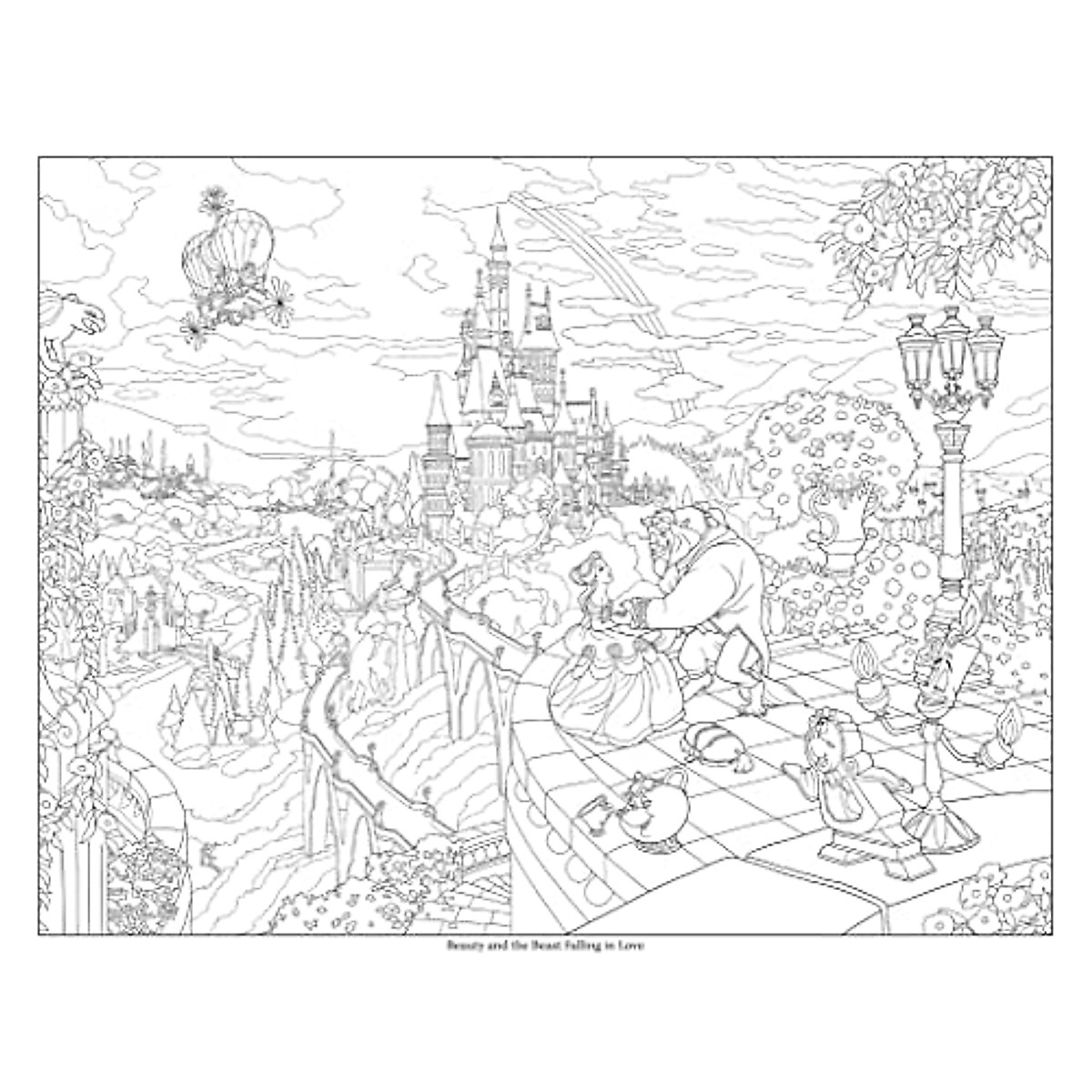 Disney Dreams Collection Thomas Kinkade Studios Disney Princess Coloring Poster Book