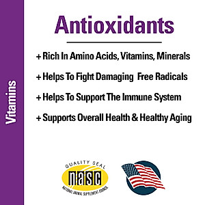 Vet Classics Antioxidants with Coenzyme Q-10 for Dogs, with Alfalfa, Green Tea, Vitamin C, & Wheat Grass, 120 Chewable Tablets