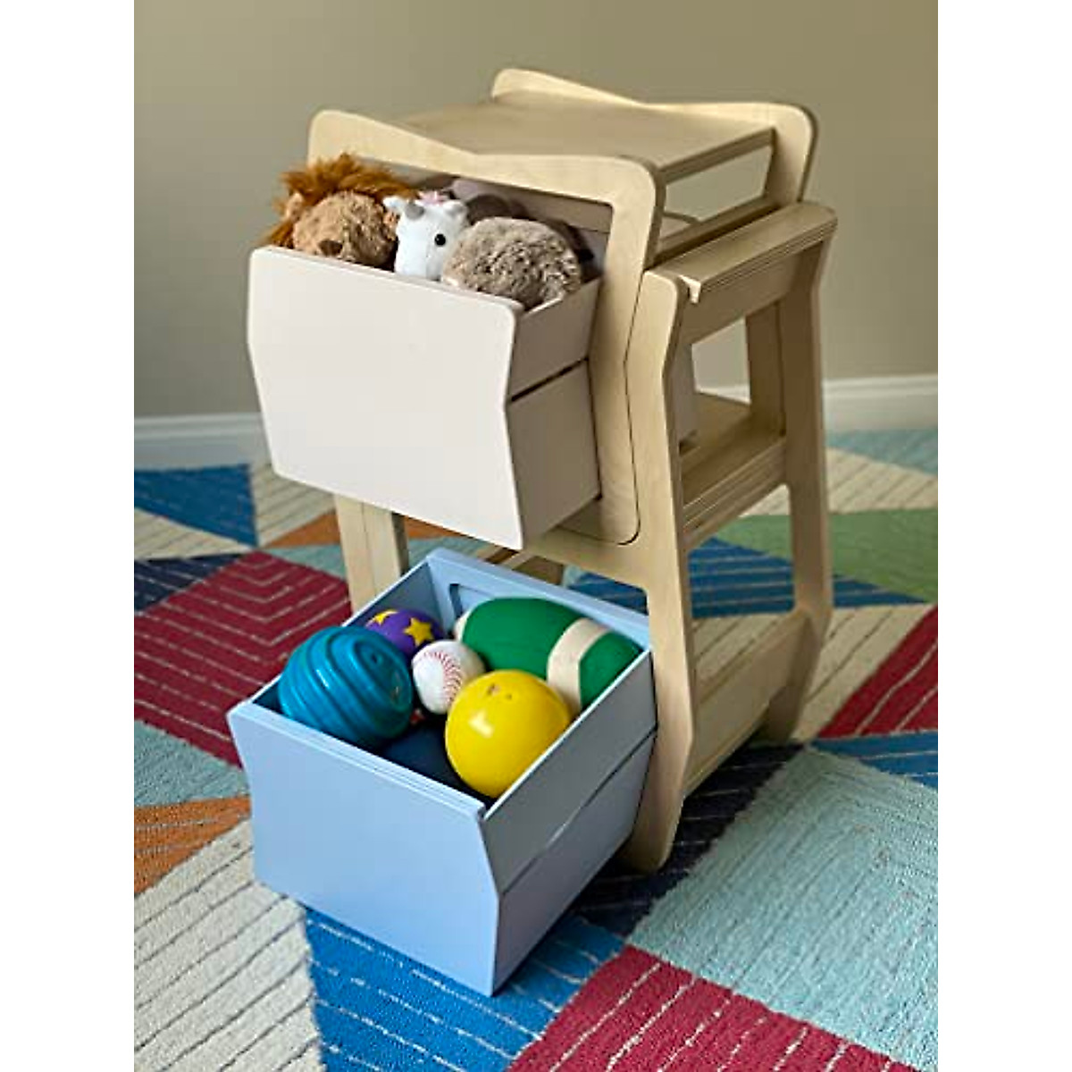 DR. ORGANIZER TYL Children's, one Size, with Yellow Storage Box, Brown Chair