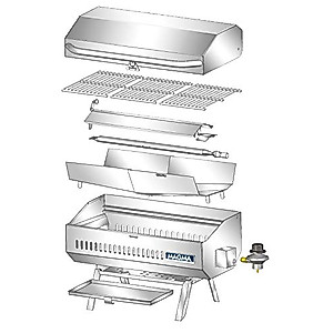 Magma Products, ChefsMate Connoisseur Series Gas Grill, A10-803, Multi, One Size