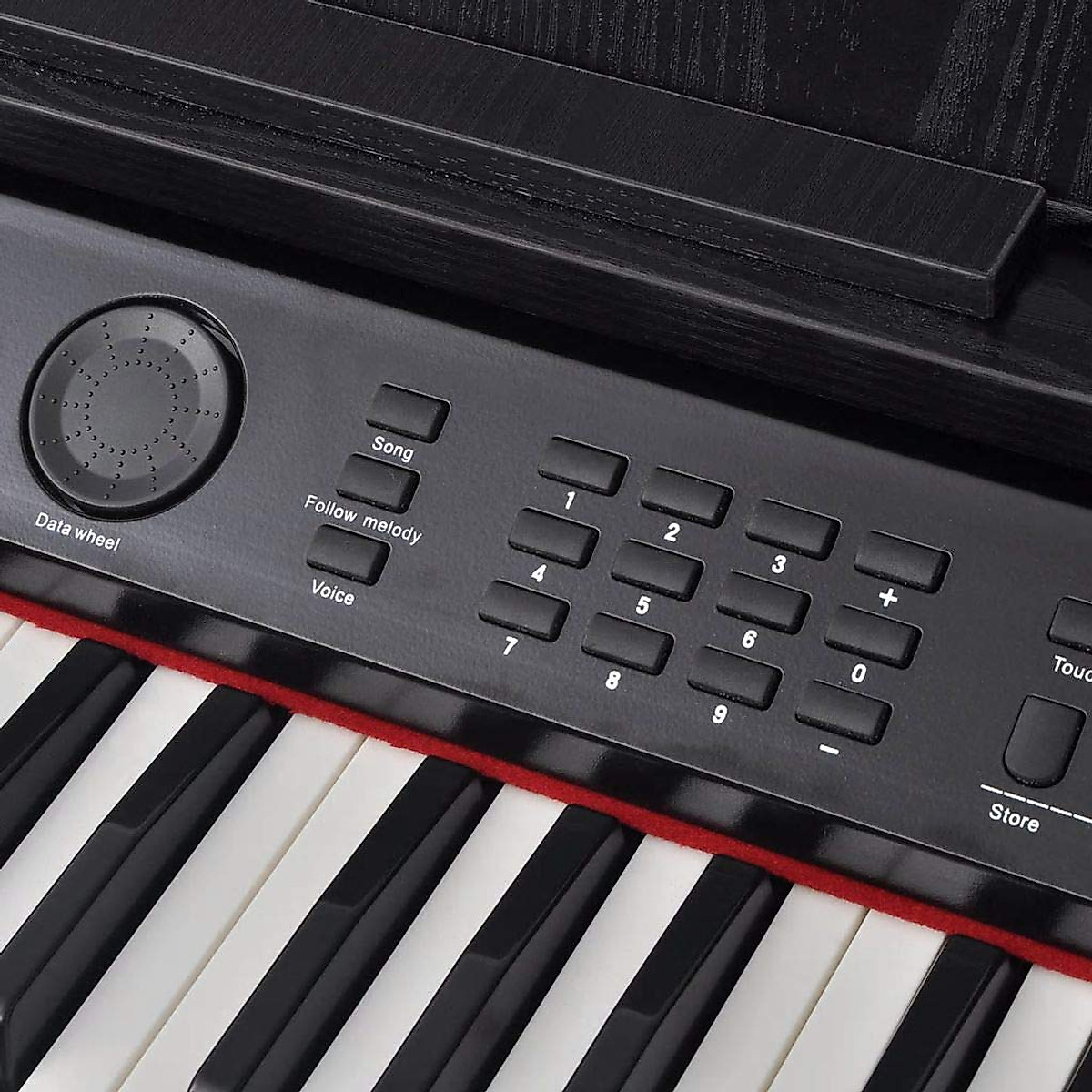 vidaXL 88-Key Digital Piano w/Pedals Black Melamine Board Keyboard Music