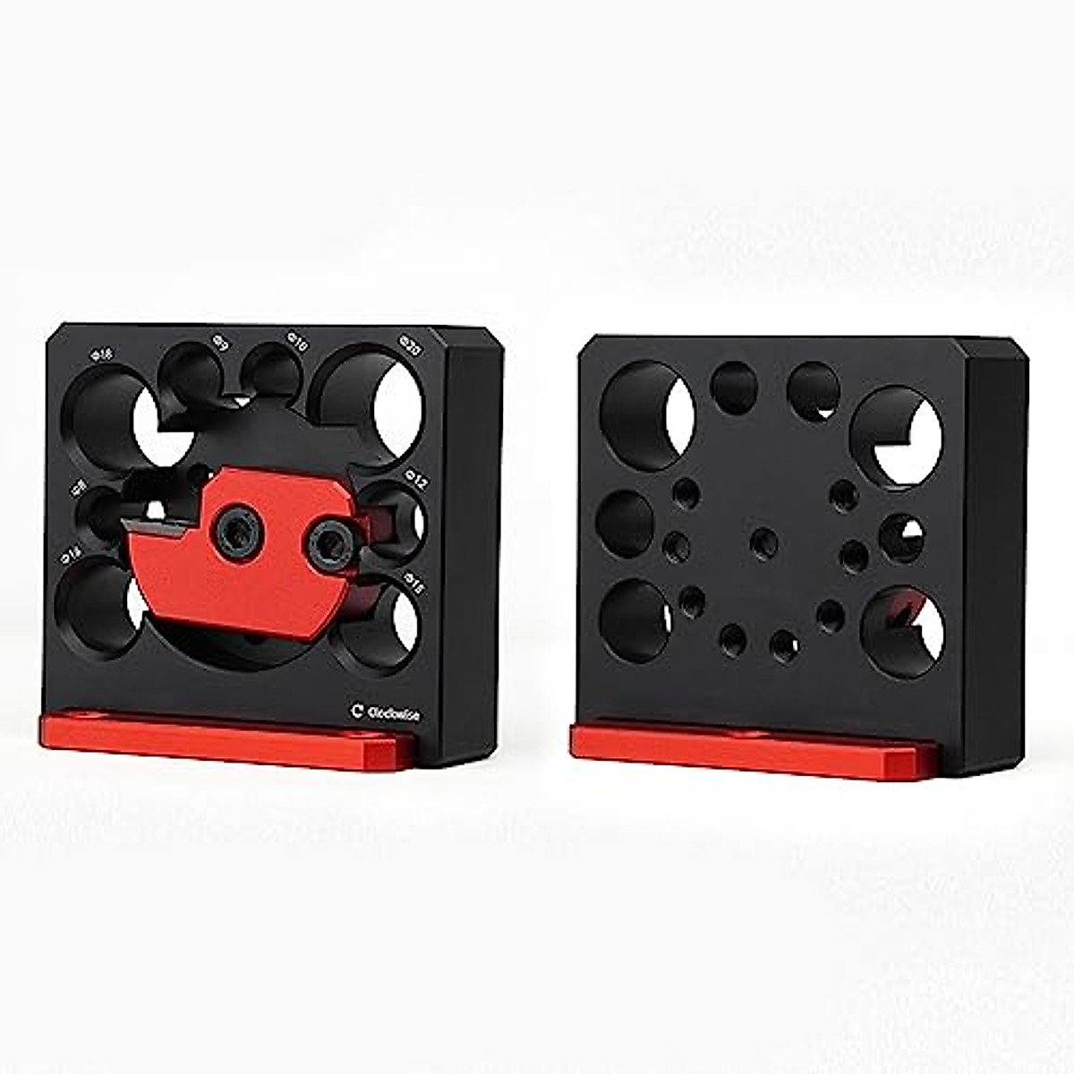 sikiwind Dowel Maker Jig Kit, Metric 8mm to 20mm Adjustable Dowel Maker, with Carbide Blade, Durable Electric Drill Milling Dowel Round Rod Auxiliary Tool Adapters for Sticks Woodworking