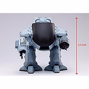 Hiya Toys Robocop: Battle Damaged ED-209 1:18 Scale Action Figure, Multicolor