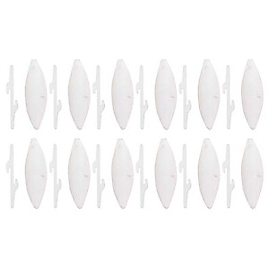 TEHAUX 12 pcs Bird Cuttlebone for Parakeets, Natural Cuddle Bone with Metal Holder, Chewing Cuttlefish Bone for Sharp Beaks, Natural Birds Calcium Suitable for Parrot Cockatiels Budgie Conures