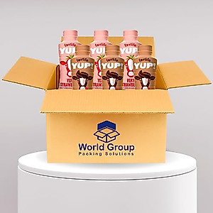 Fairlife Variety Pack - Rich Chocolate & Very Strawberry - 23g Protein, All Natural Flavors, Low Fat Ultra Filtered Milk Rich, 14oz (Pack of 6) By World Group Packing Solutions