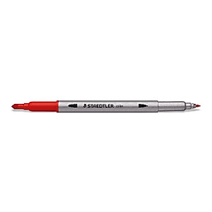 STAEDTLER 3200 TB72 Design Journey Double-Ended Fibre-Tip Pens with Two Nibs - Narrow and Wide, Pack of 72
