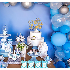 Nuestro Bautizo Cake Topper, Spanish First Holy Communion, My Baptism Day, Bridal Shower/Wedding/Baptism/Christening Baby Shower Party Decorations, Gold Glitter