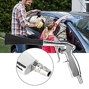 Cleaning Gun, Yctze Car Cleaning Gun Automobile Cleaning Machine Car Wash Tools High Pressure Automobile Interior Cleaning Gun Air Pulse Car Wash Tools(Trumpet Head) Horn Head) Car Cleaning Air Gun