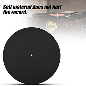 Ultra-Thin Anti-Static Turntable Record Pad,LP Turntable Soft Slipmat,Reduce Vibration,Reduce The Back Noise,Keeping Disc Clean,for All LP Record Players Black