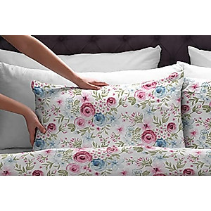 Pointehaven Flannel Deep Pocket Set with Oversized Flat Sheet, Twin XL, Sylvan