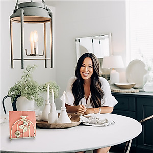 Iron Rustic White Bird & Rose Farmhouse Vintage Napkin Holder/Tabletop Freestanding Tissue Dispenser