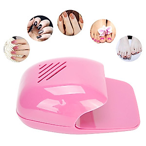 Nail Polish Blower, Small Size Lightweight Nail Polish Fan Dryer Portable Electric for Women for Homes and Travel for Nail Salons Parties(Pink)