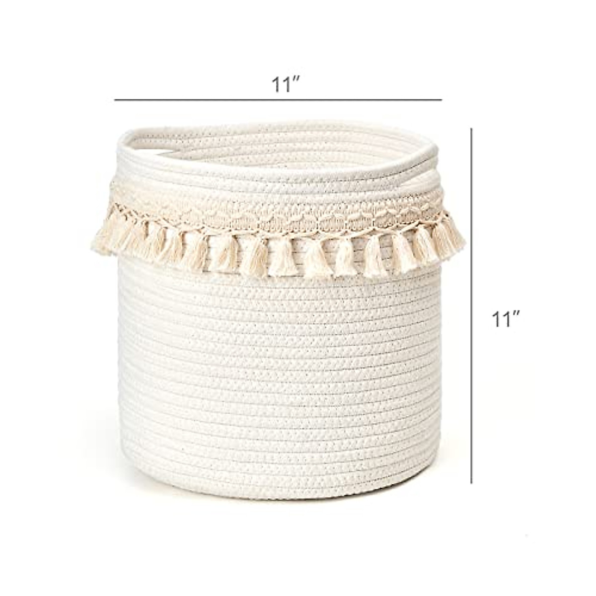 Mkono Macrame Decorative Basket Wall Haning Shelves Boho Nursery Decor