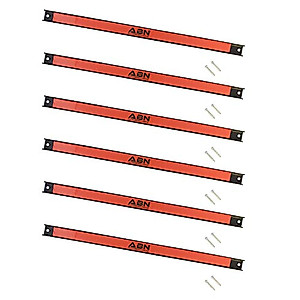 ABN Magnetic Tool Strip Set – 18 Inch Magnetic Tool Bar Garage Organizer Tool Storage Rack, 6 Pack Large Magnet Bars