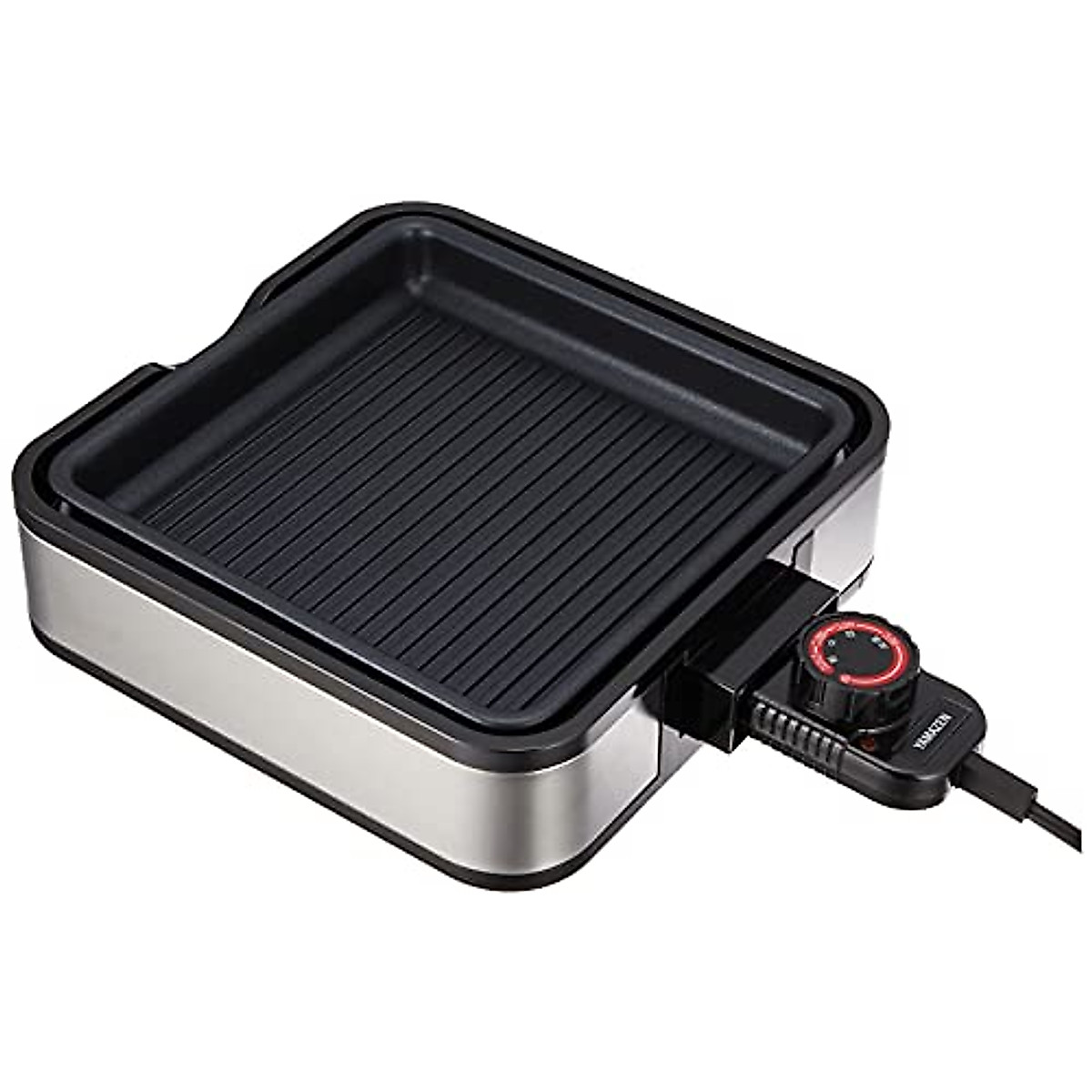 Yamazen removable hotplate for 1 person (with wave plate & pot plate) Silver YHC-W 600 (S)