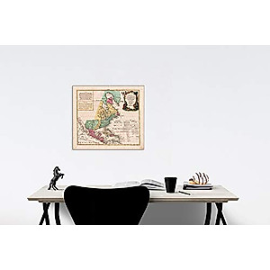 Historic Map - America Septentrionalis Concinnata juxta Observationes, 1760, Tobias Conrad Lotter v2 44in x 35in