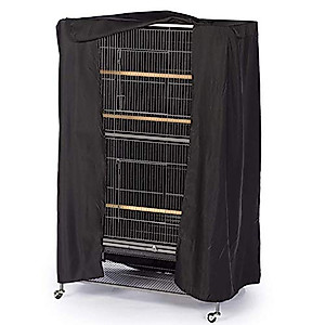 FLR Universal Bird Cage Cover, Breathable Material Good Night Cover for Parrot Waterproof Durable Outdoor Large Bird Cage Cover (40x27x48)