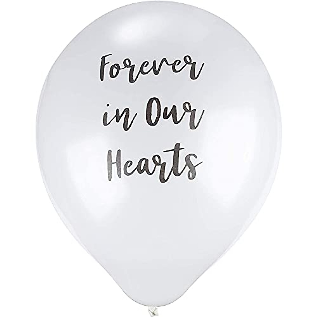 Memorial Balloons, Forever In Our Hearts (12 in., 30 Pack)