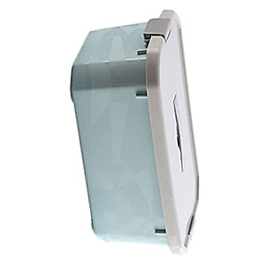 STOBAZA 2pcs box Clothes Baskets Latching Hinged For Laundry Office Stackable File Multi- Multifunctional Blue Storage Case Lid Organizing Size Bedding Pull Holder Container L Tote