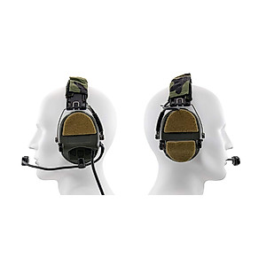 Armorwerx Hook & Loop Deck Set Compatible with MSA Sordin/TEA Hi-Threat/TCI Liberator Headset (Tan)